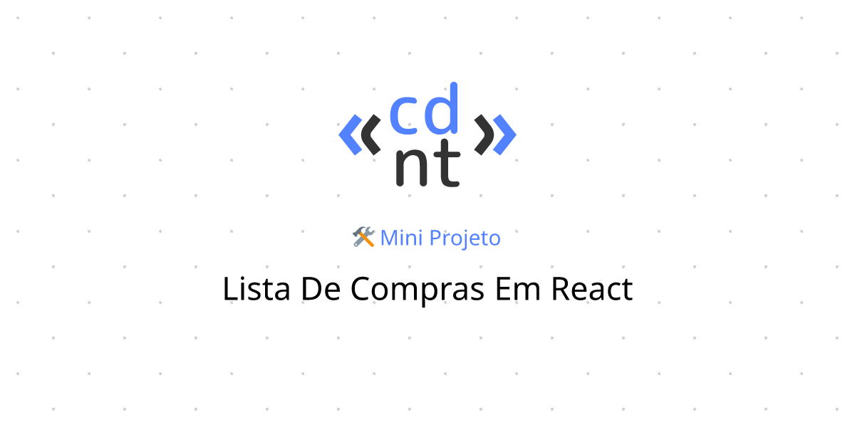 Projeto: Lista de compras em React | Codante.io