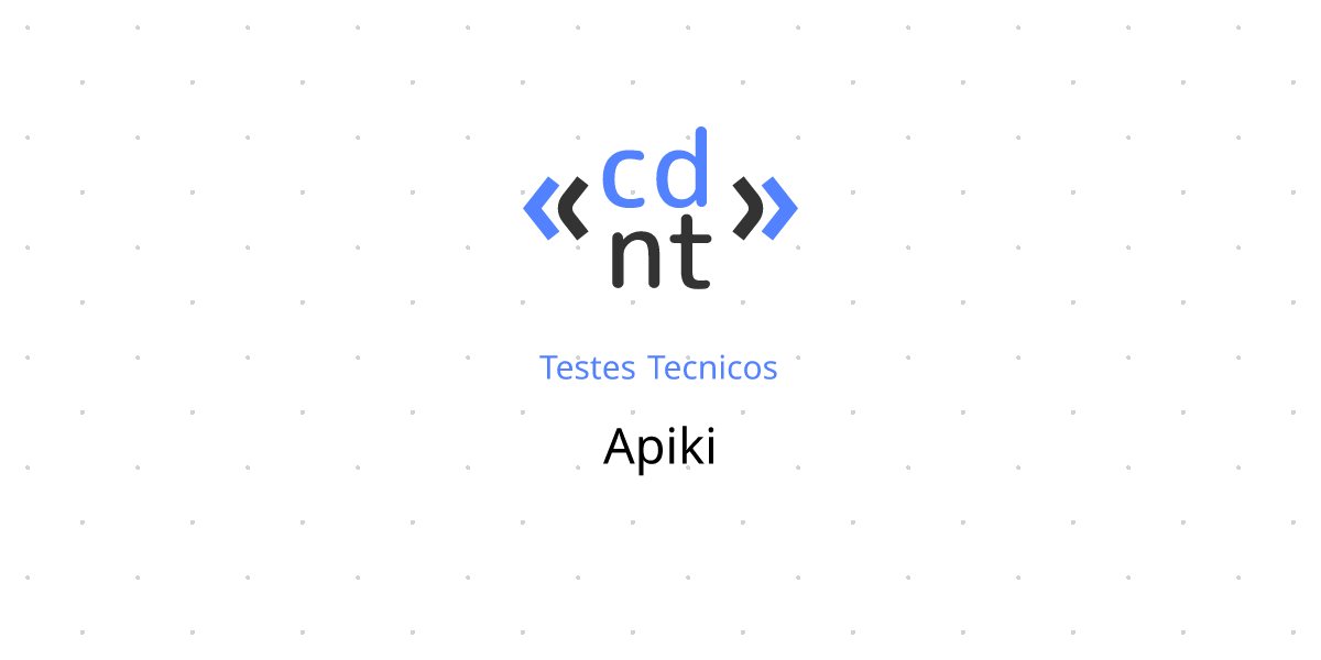 Teste técnico: Apiki | Codante.io