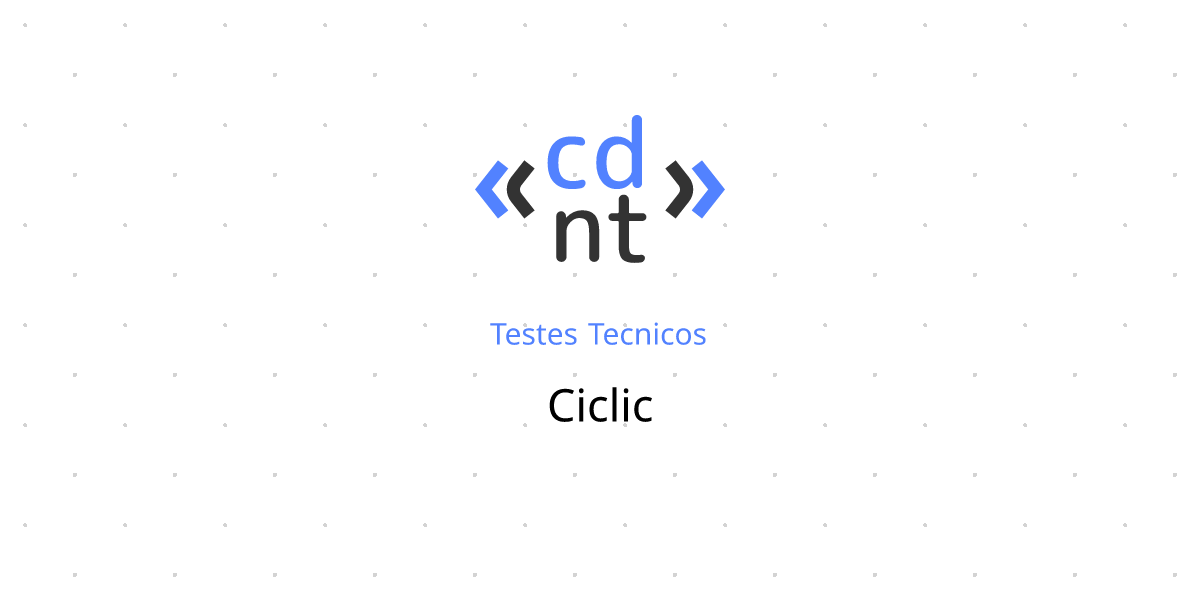Teste técnico: Ciclic | Codante.io