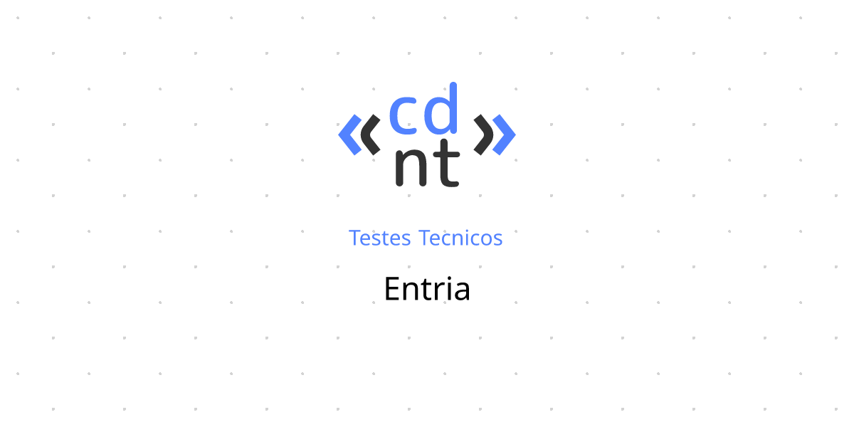 Teste técnico: Entria | Codante.io