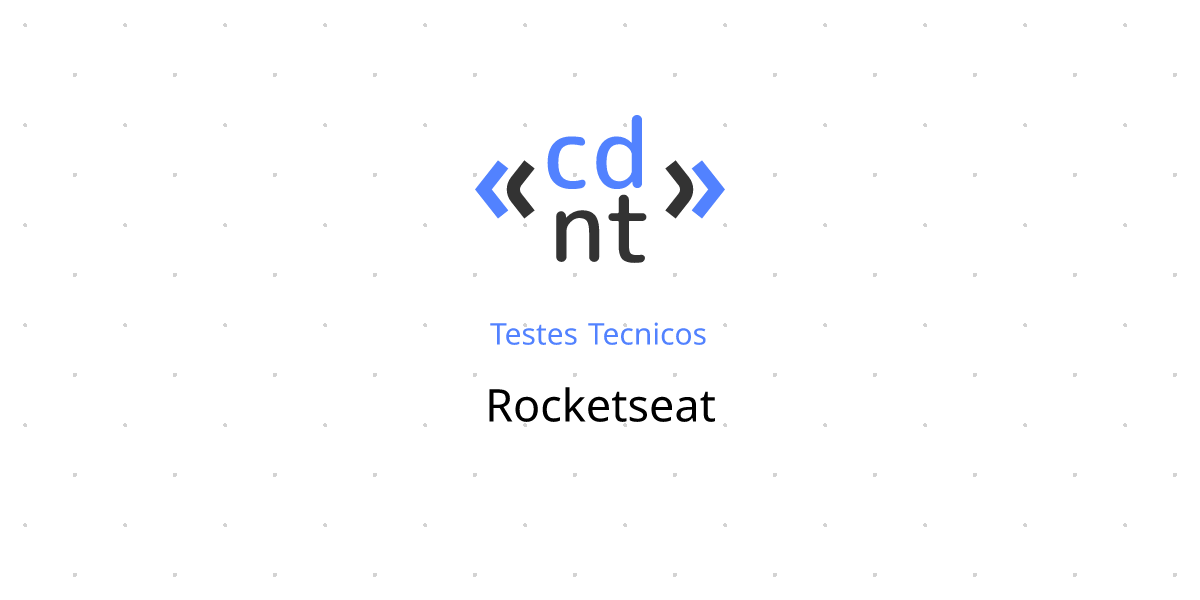 Teste técnico: Rocketseat | Codante.io