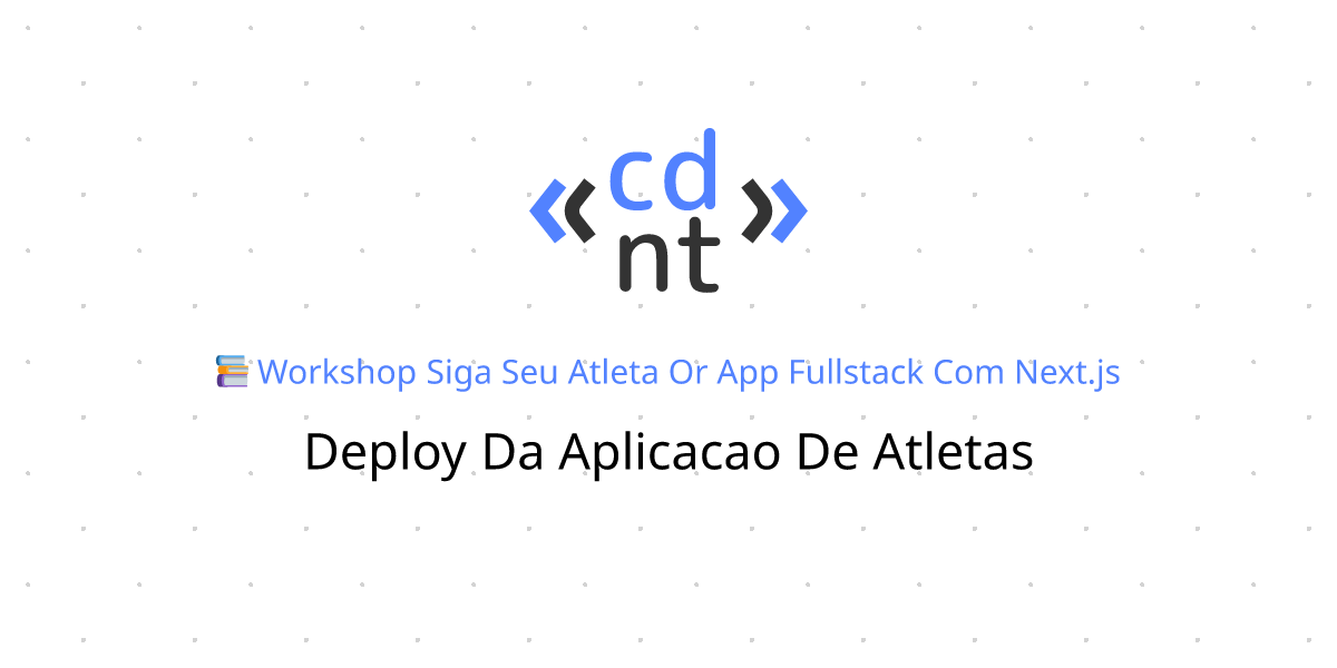 Deploy da Aplicação de Atletas | Siga Seu Atleta | App fullstack com ... Deploy da Aplicação de Atletas | Siga Seu Atleta | App fullstack com ...